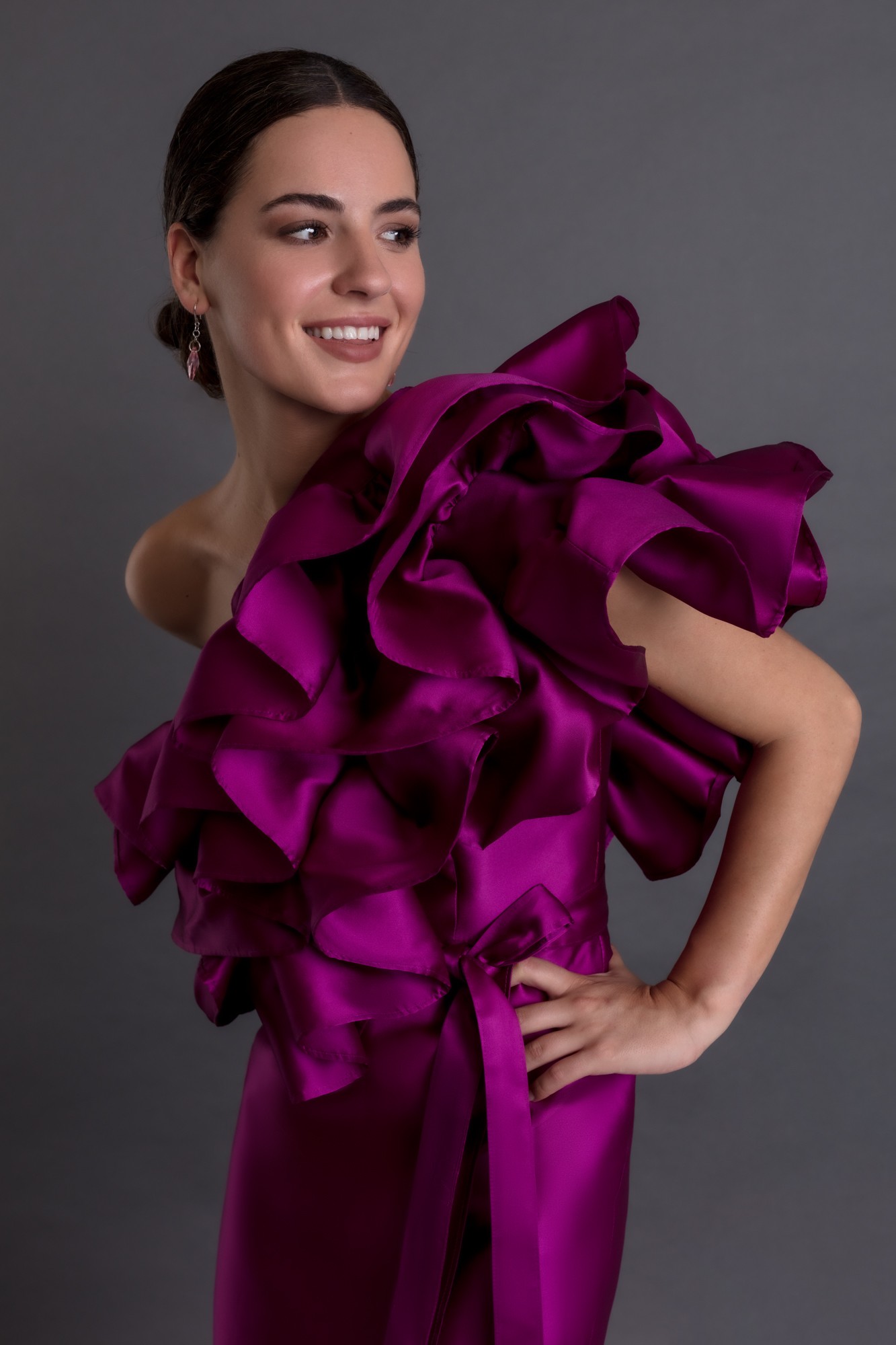 Vestido asimétrico Zafiro